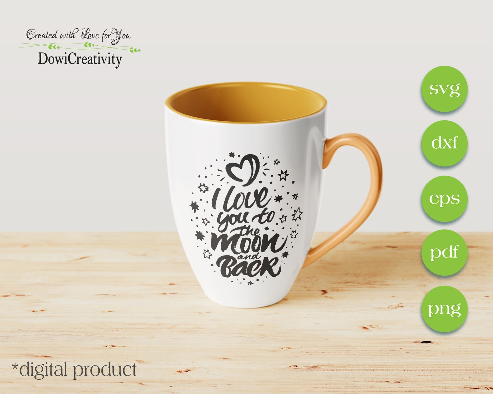 I Love You to the Moon and Back SVG File Moon SVG File Moon | Etsy