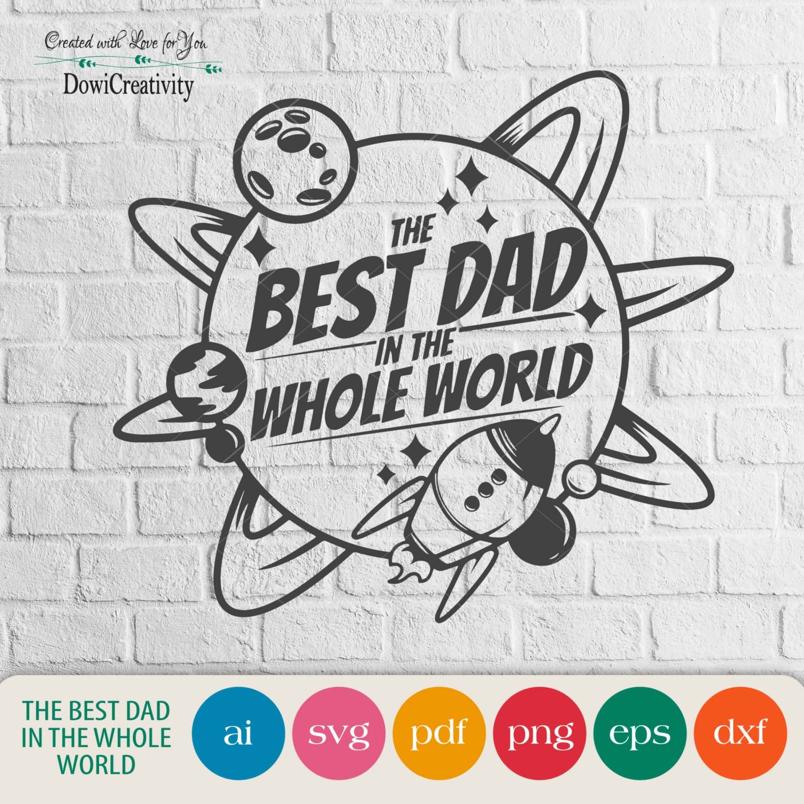 Best Dad SVG File Father's Day SVG File Daddy File - Etsy UK