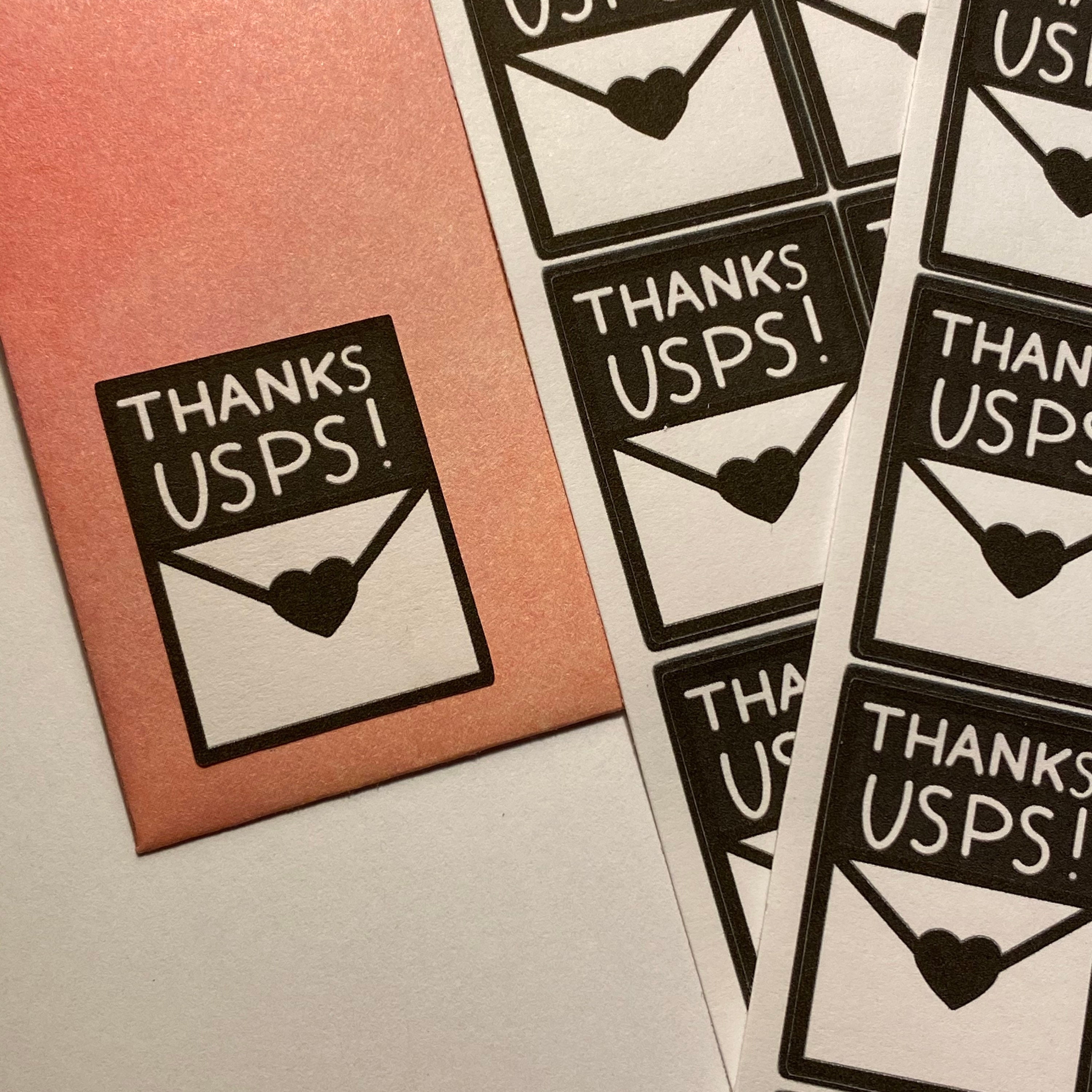 Thanks USPS Stickers Cute Penpal Stickers Envelope Seals | Etsy