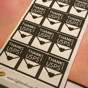 Thanks USPS Stickers Cute Penpal Stickers Envelope Seals - Etsy