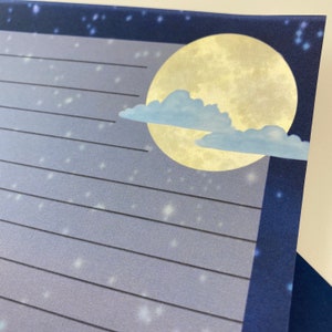 Moon and Clouds Stationery Set - 3 Letter Writing Sets With Envelopes ...