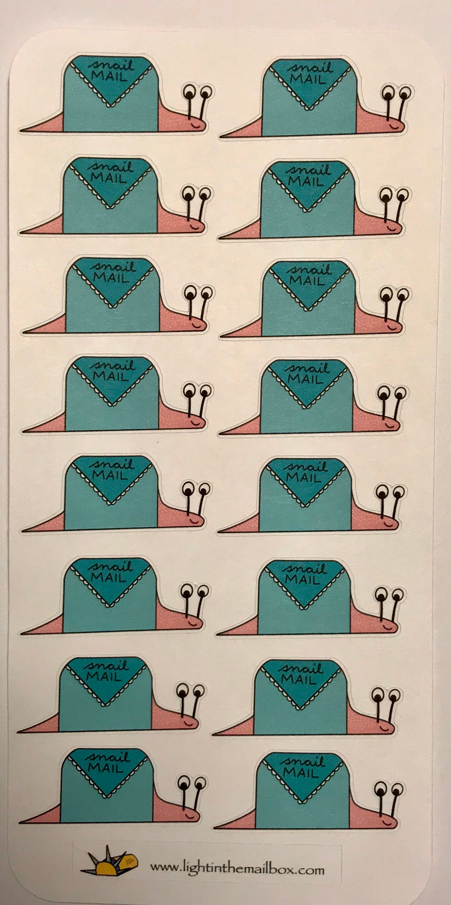 Snail Mail Stickers Cute Snail Envelope Seals Penpal Mail - Etsy