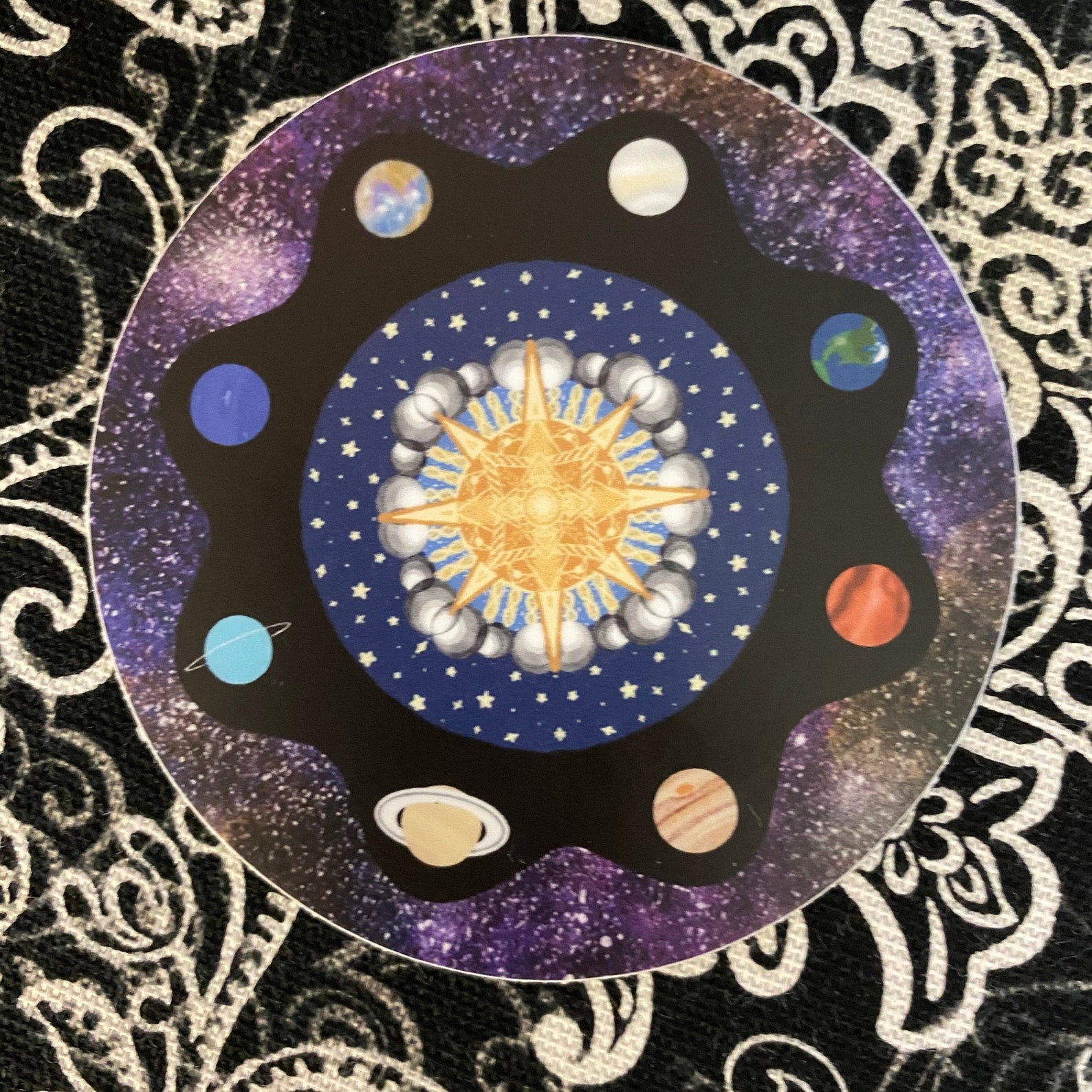 Solar System Mandala Vinyl Sticker Matte Waterproof Vinyl - Etsy