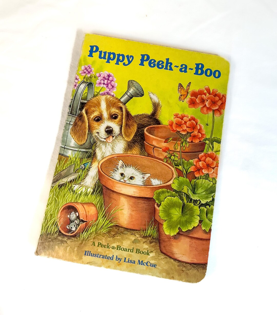 Vintage Puppy Peek-a-boo Children's Book - Etsy