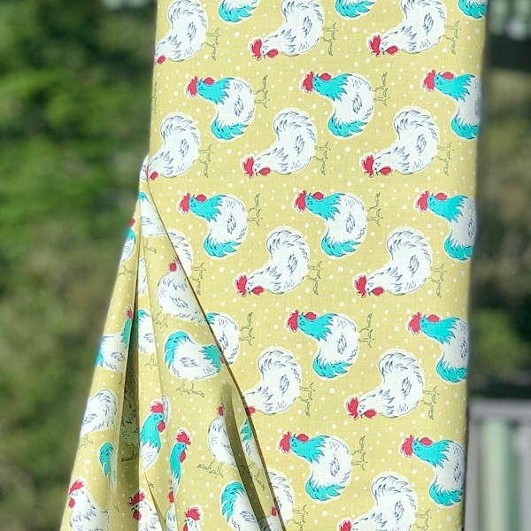 Chicken Print Fabric - Etsy