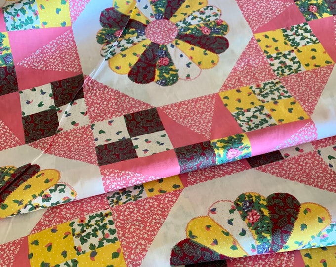 Cheater Quilt Top - 90” Wide Log Cabin Wide Back - 100% Cotton - by the ...