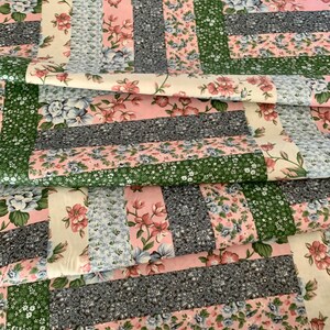 Cheater Quilt Top - 90” Wide Log Cabin Wide Back - 100% Cotton - by the ...