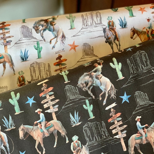 Cowboys Fabric - Etsy