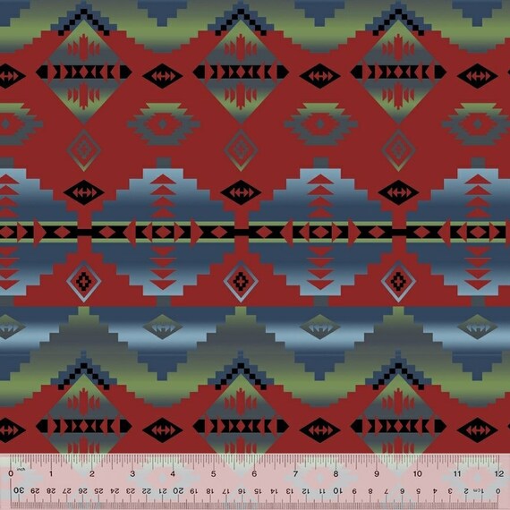Fleece Fabric by the Yard Native American Inspired Print - Etsy