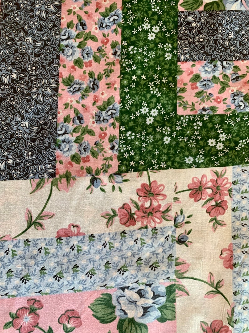 Cheater Quilt Top 90 Wide Log Cabin Wide Back 100% Cotton - Etsy