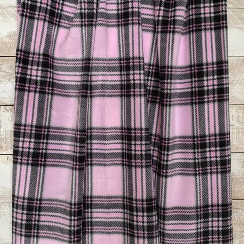 Pink Plaid Fabric - Etsy