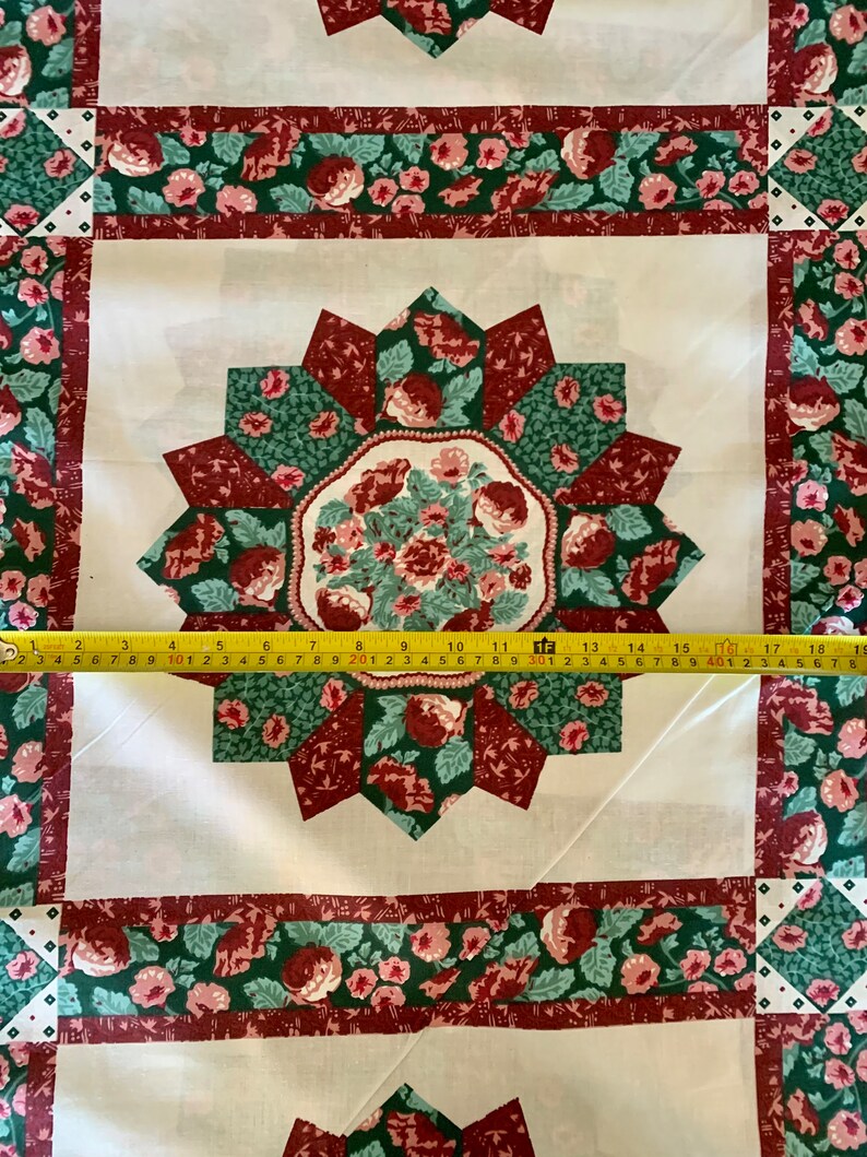 Cheater Quilt Top 90 Wide Calico Salem Star Wide Back - Etsy