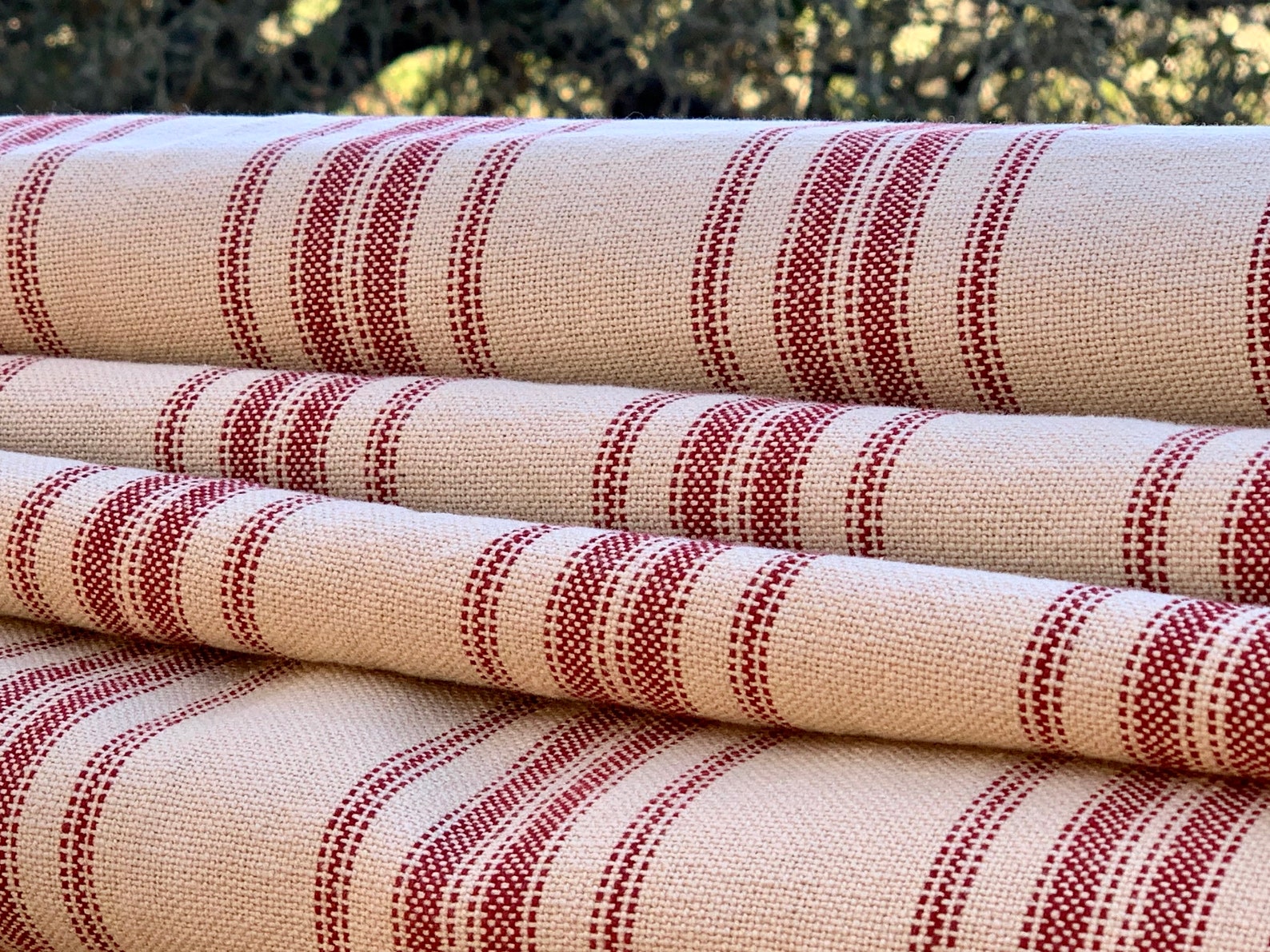 Grain Sack Fabric Feed Sack Fabric Ticking Fabric Our - Etsy