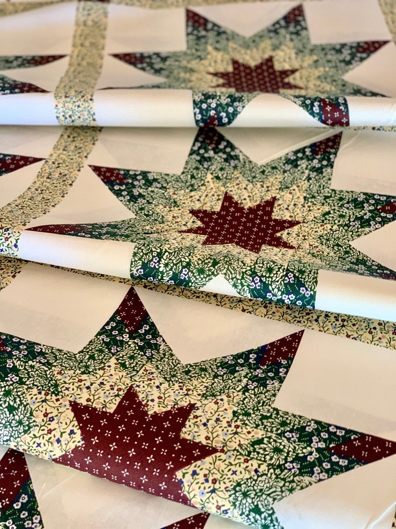 Cheater Quilt Top - 90” Wide Calico Star Wide Back - 100% Cotton - by ...