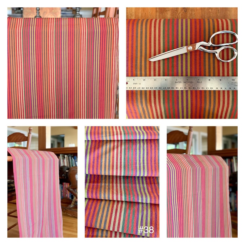 Striped Boho Serape Style Homespun Fabric - 100% Cotton - 44” Wide ...
