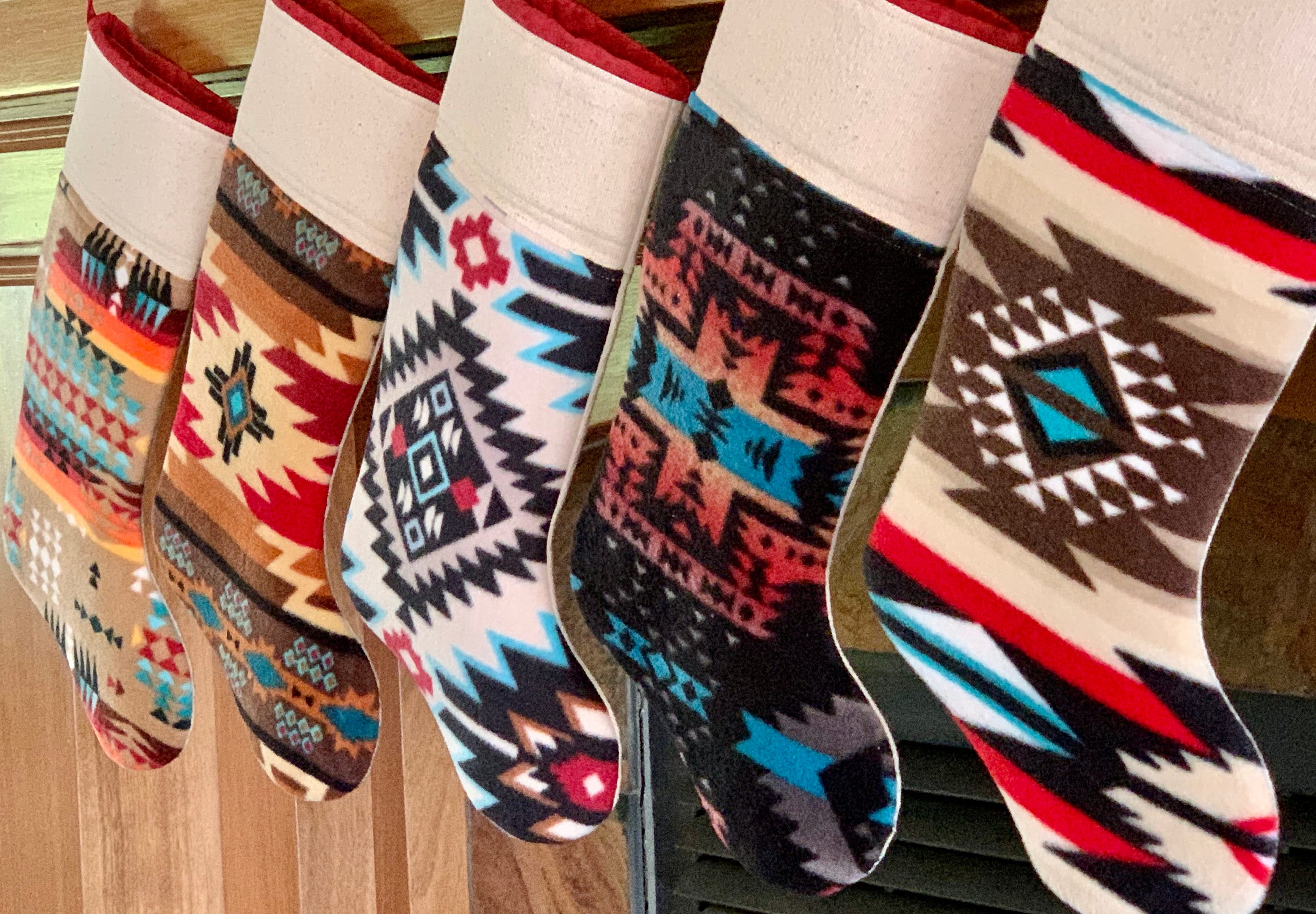 Tribal Christmas Stocking Southwest Stocking Native - Etsy.de