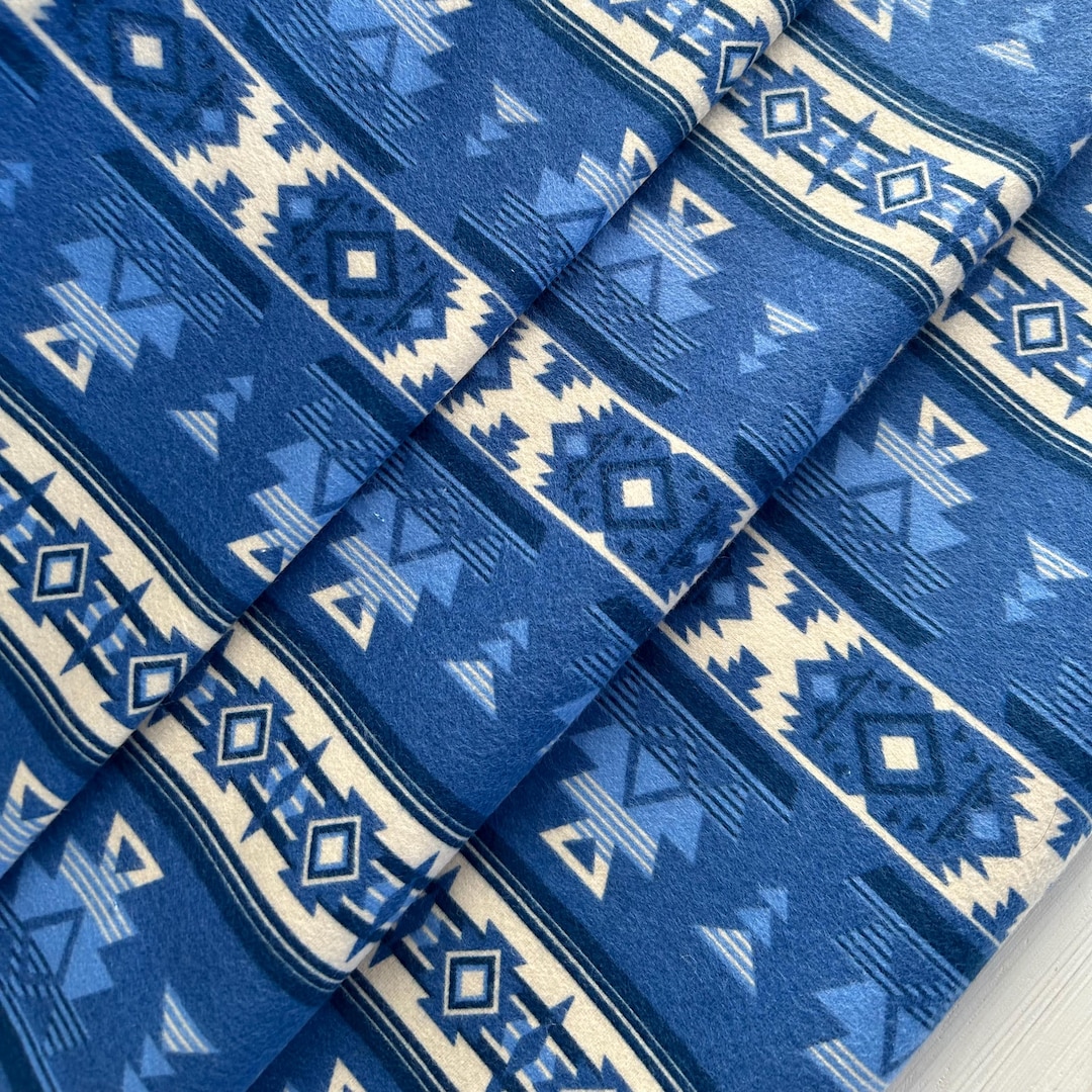 Flannel - Cotton - Heirloom Royal Blue 53363F-1 Spirit Trail -windham ...