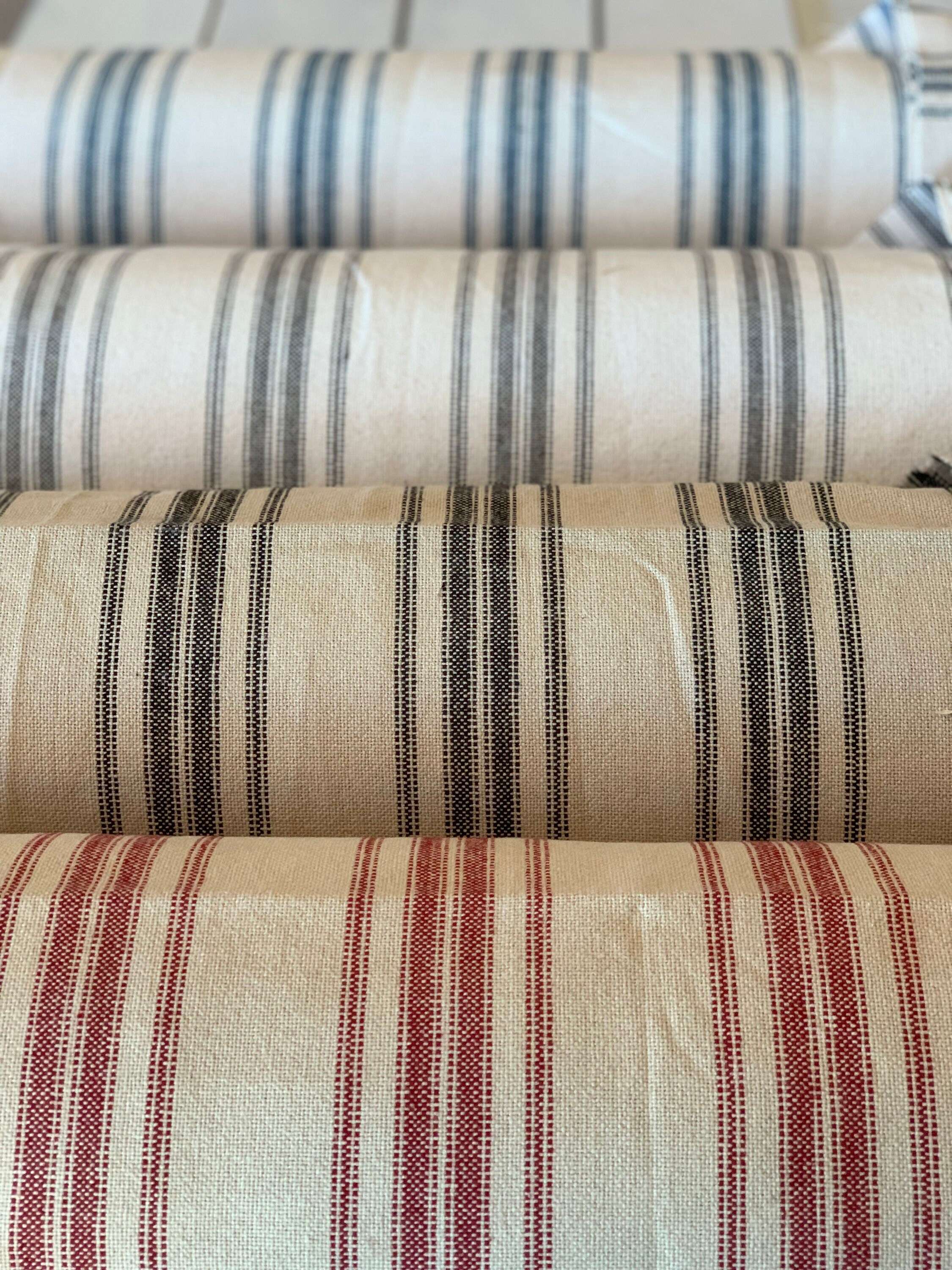 Grain Sack Fabric Feed Sack Fabric Ticking Fabric Our - Etsy