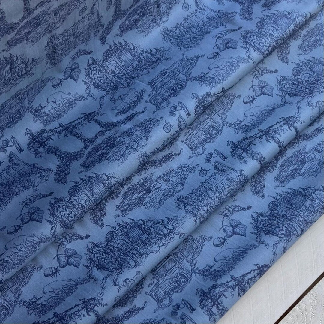 Goat Farm Toile Fabric by Paint Brush Studio Fabrics - Kadzu Take Over ...