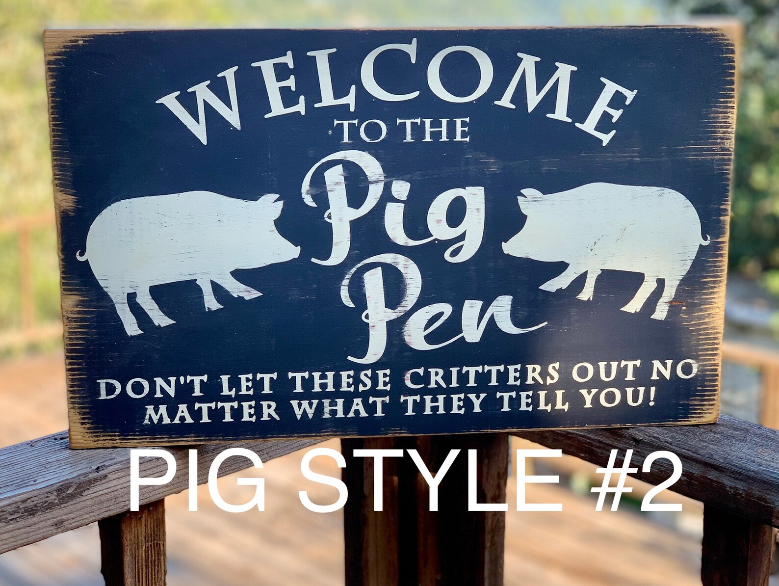Pig Pen Sign Welcome to the Pig Pen Cute Gift for Pig | Etsy