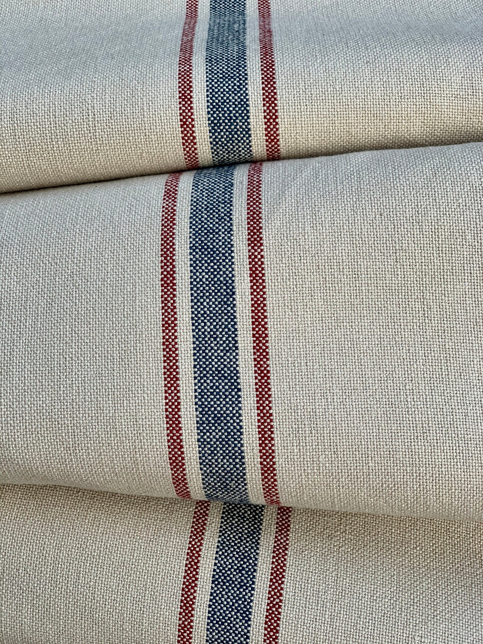 Grain Sack Fabric by the Yard Ticking Fabric French - Etsy