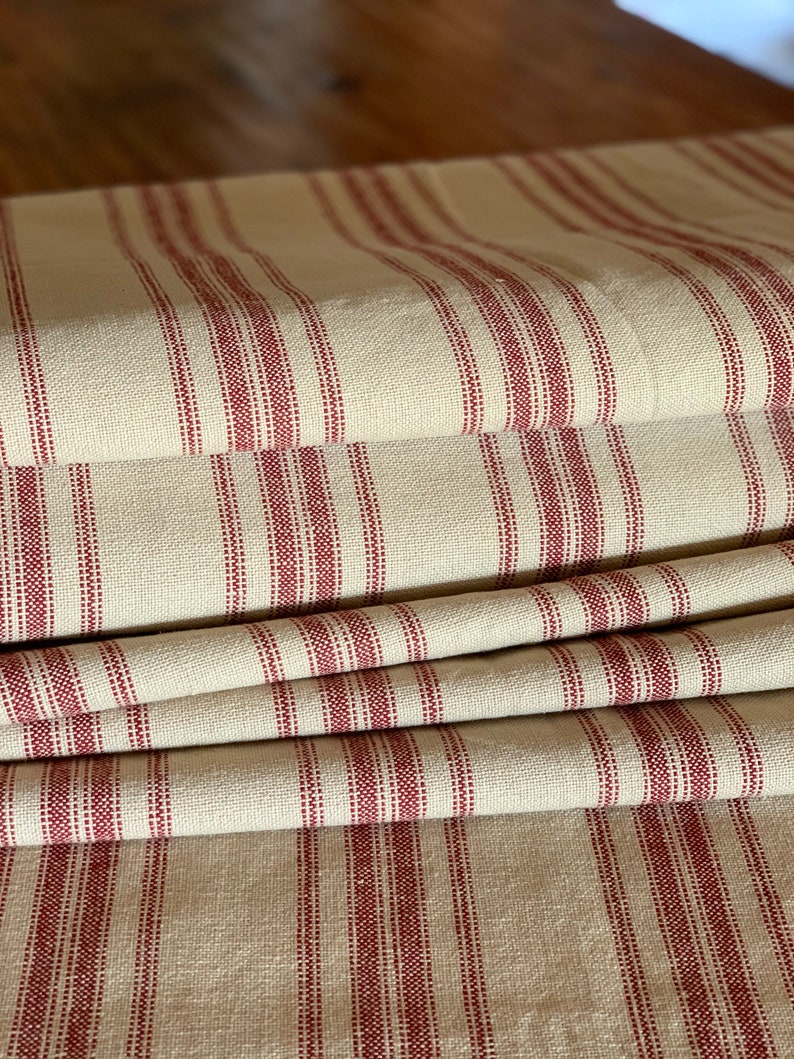 Grain Sack Fabric Feed Sack Fabric Ticking Fabric Our - Etsy