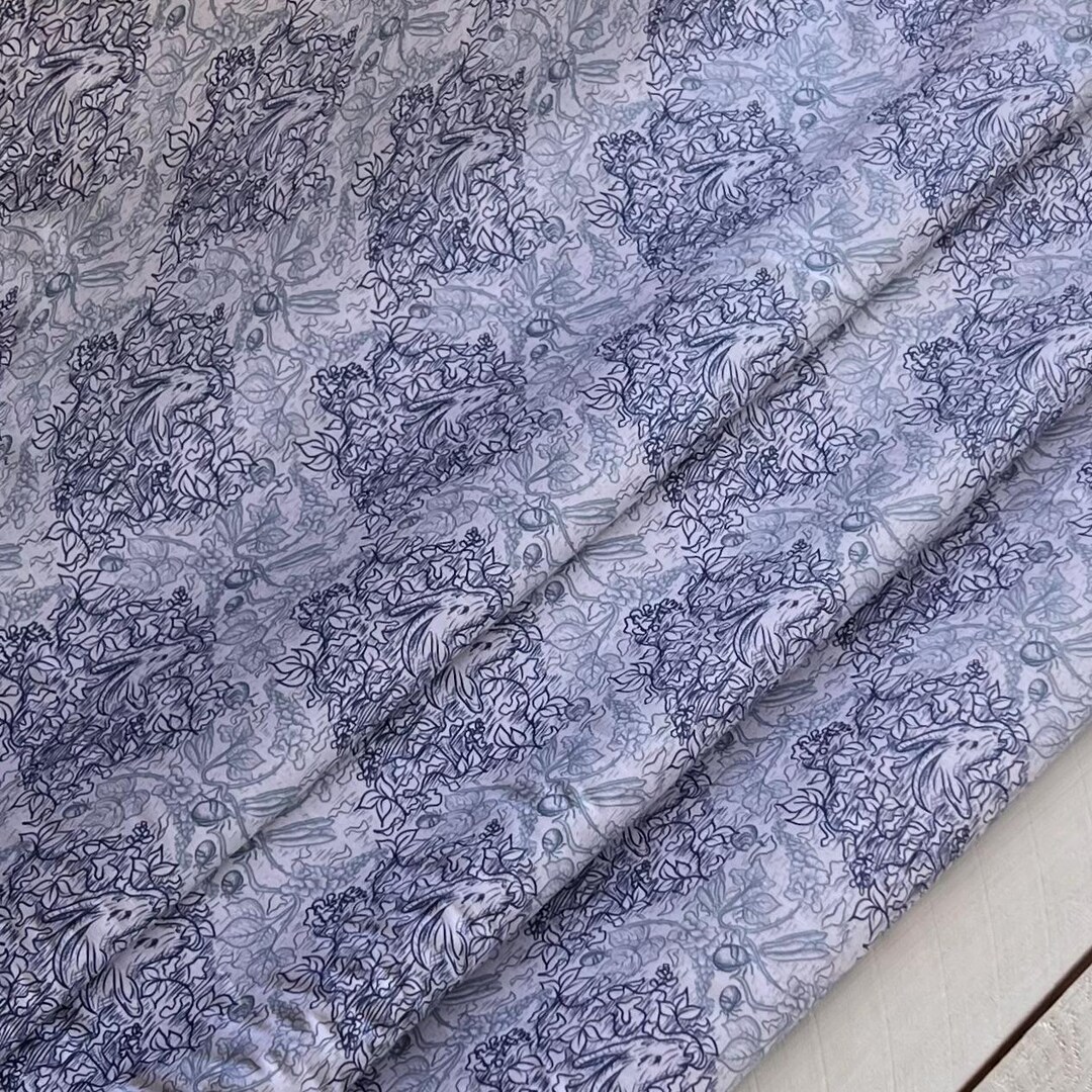 Goat Farm Toile Fabric by Paint Brush Studio Fabrics - Kadzu Snack Time ...