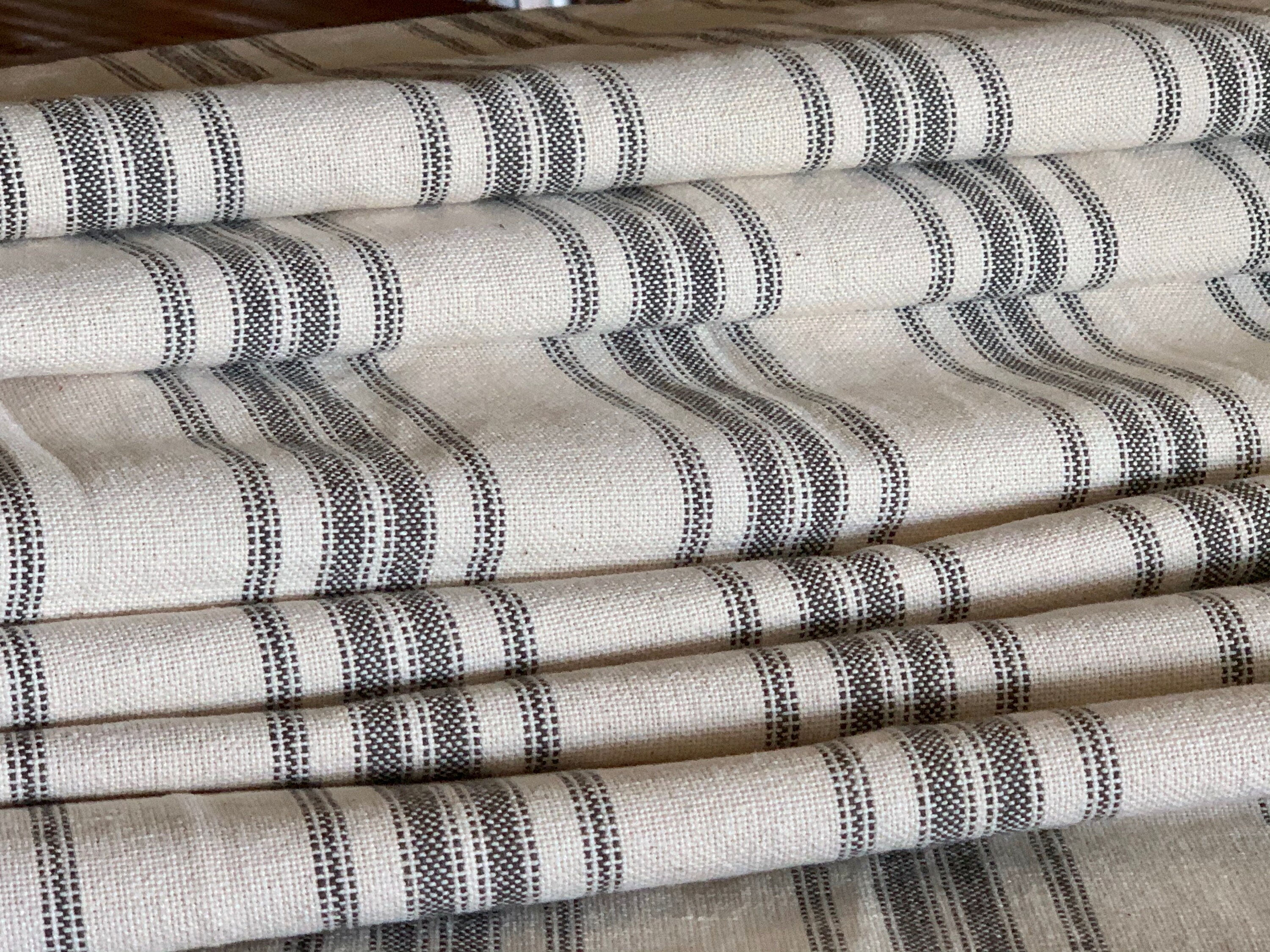 Grain Sack Fabric Feed Sack Fabric Ticking Fabric - Etsy