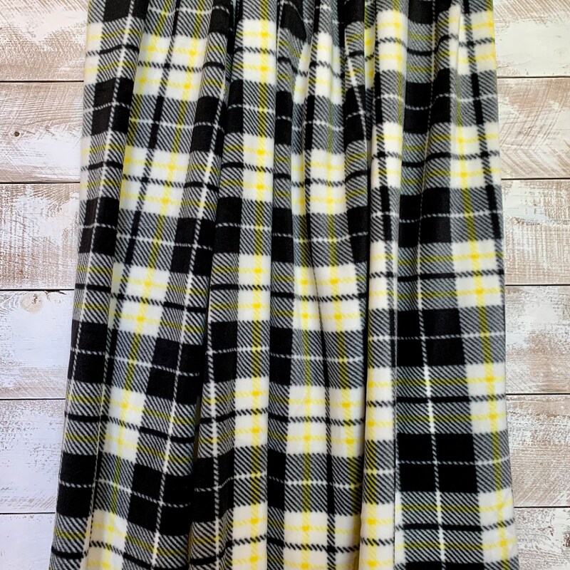 Yellow Plaid Fabric - Etsy