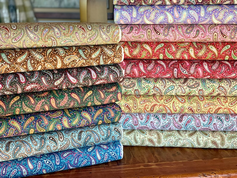 Paisley Fabric Paisley Bandana Fabric Paisley Quilter - Etsy