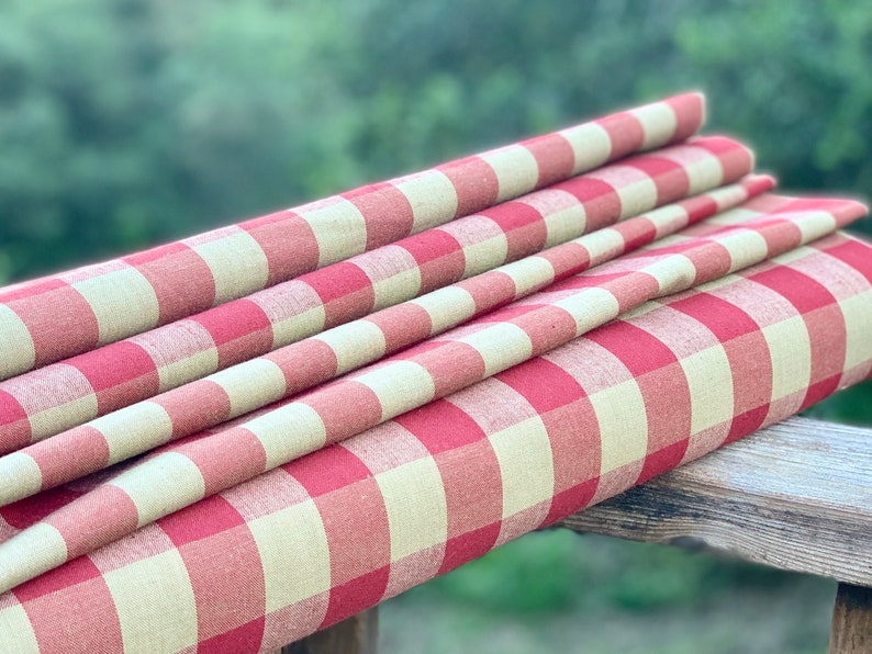 Buffalo Check Fabric Buffalo Plaid Homespun Fabric - Etsy