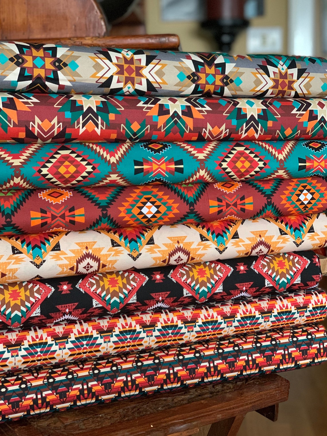 Native Inspired Fabric Native American Style Fabric Tribal - Etsy