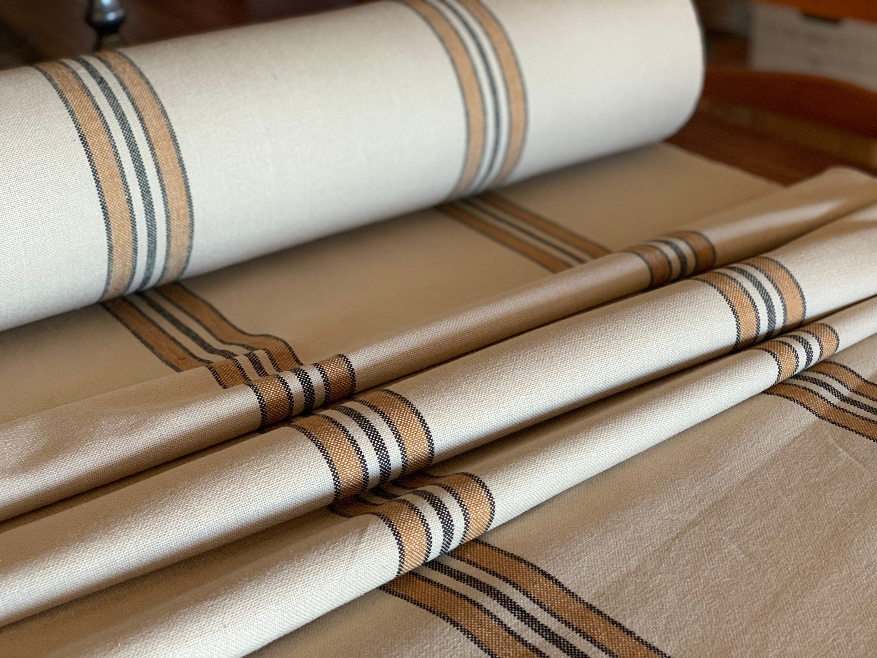 Grain Sack Fabric Feed Sack Fabric Ticking Fabric Our - Etsy