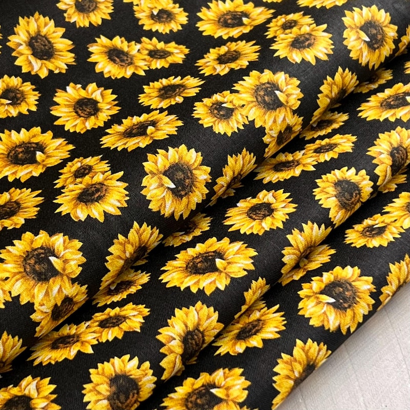 Sunflower Fabric - Etsy