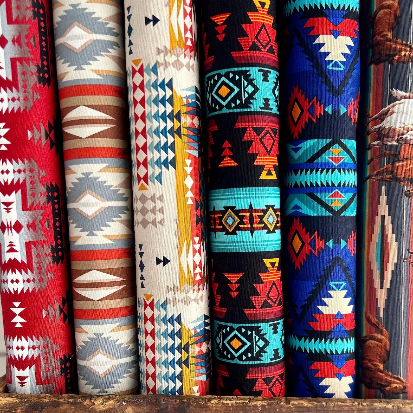 Canvas Fabric - Medium Weight - Spirit Trail Collection - Windham ...