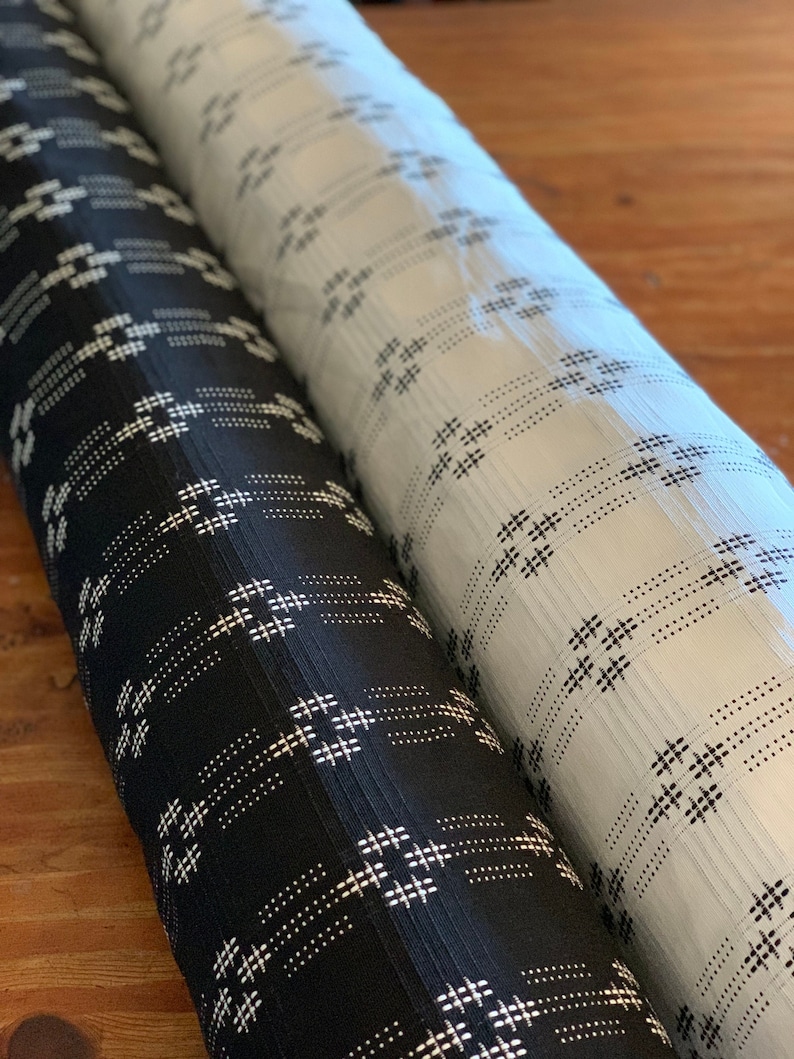 Black and White Upholstery Fabric Cross Hatch Design Woven - Etsy