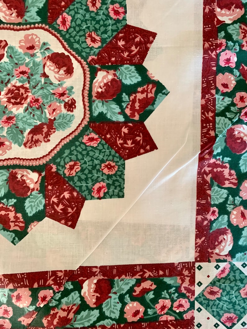 Cheater Quilt Top 90 Wide Calico Salem Star Wide Back - Etsy