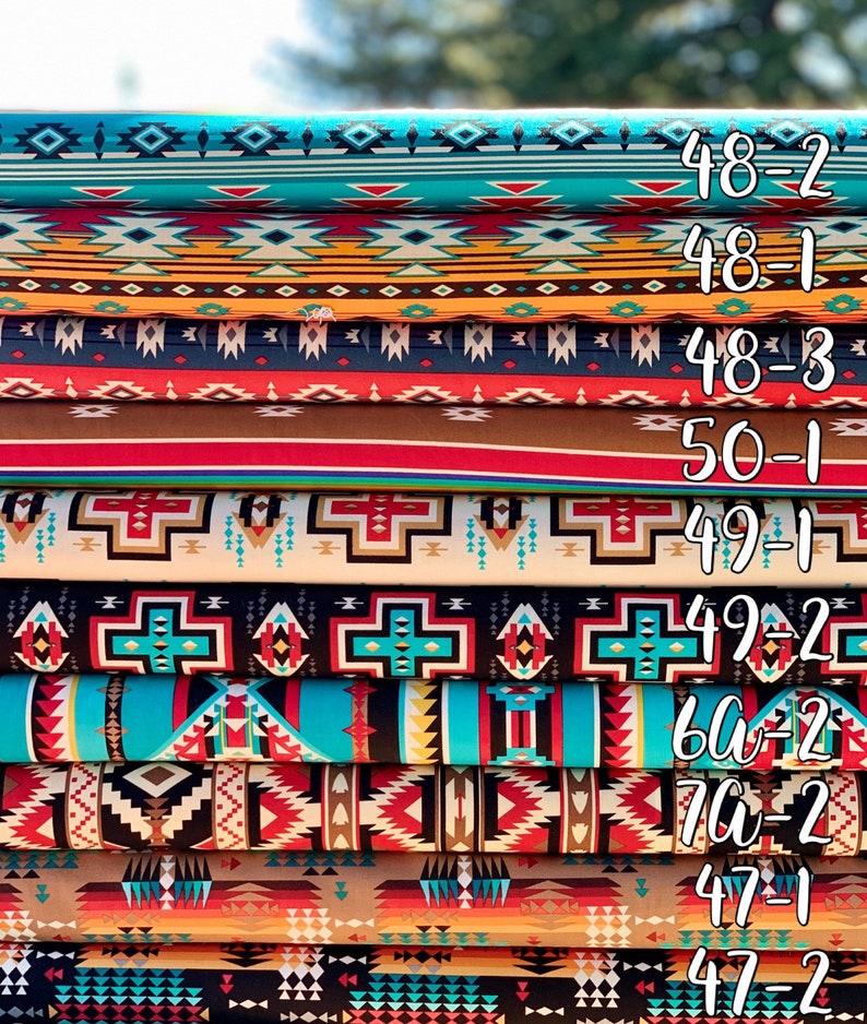 Native Inspired Fabric Native American Style Fabric Tribal - Etsy