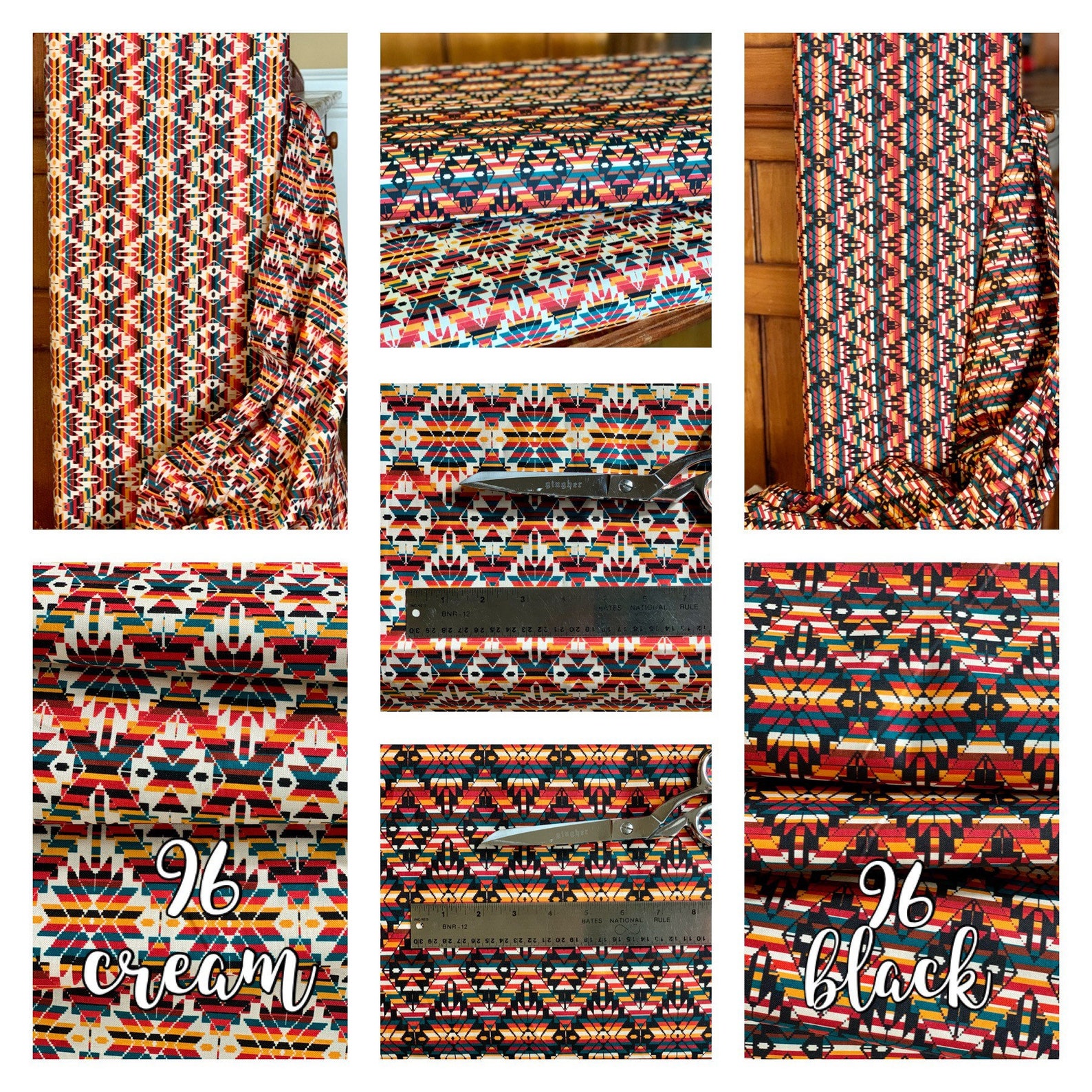 Native Inspired Fabric - Native American Style Fabric - Tribal Style ...