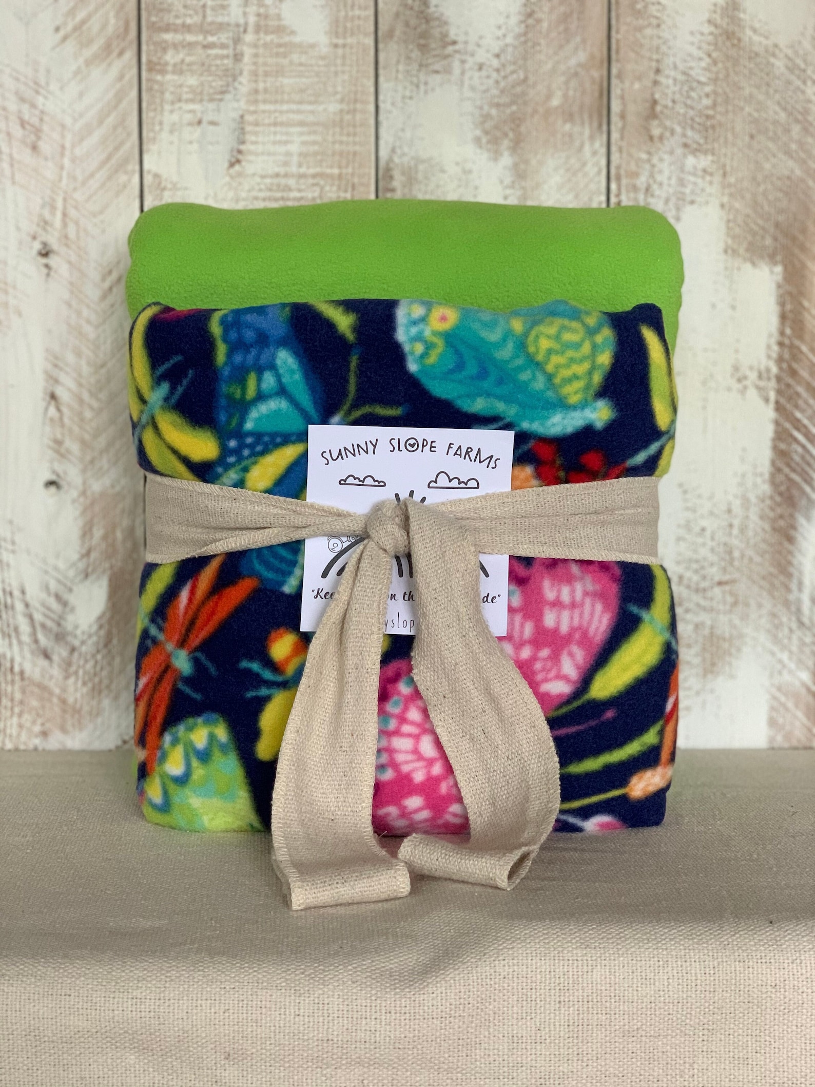 Personalized No Sew Knot Tie Fleece Blanket Throw Kit - Butterfly ...