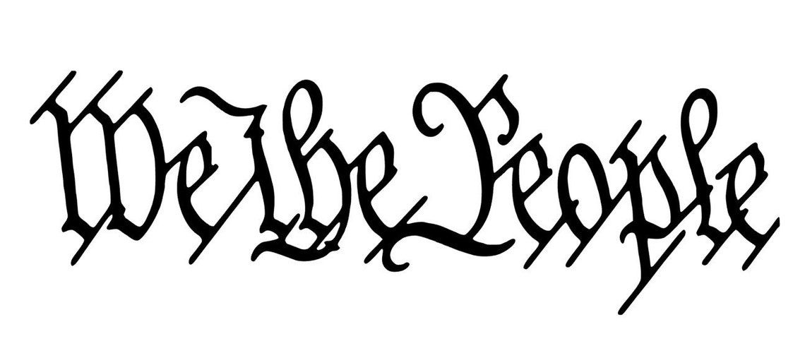 We The People Patriotic Sign United States Constitution | Etsy