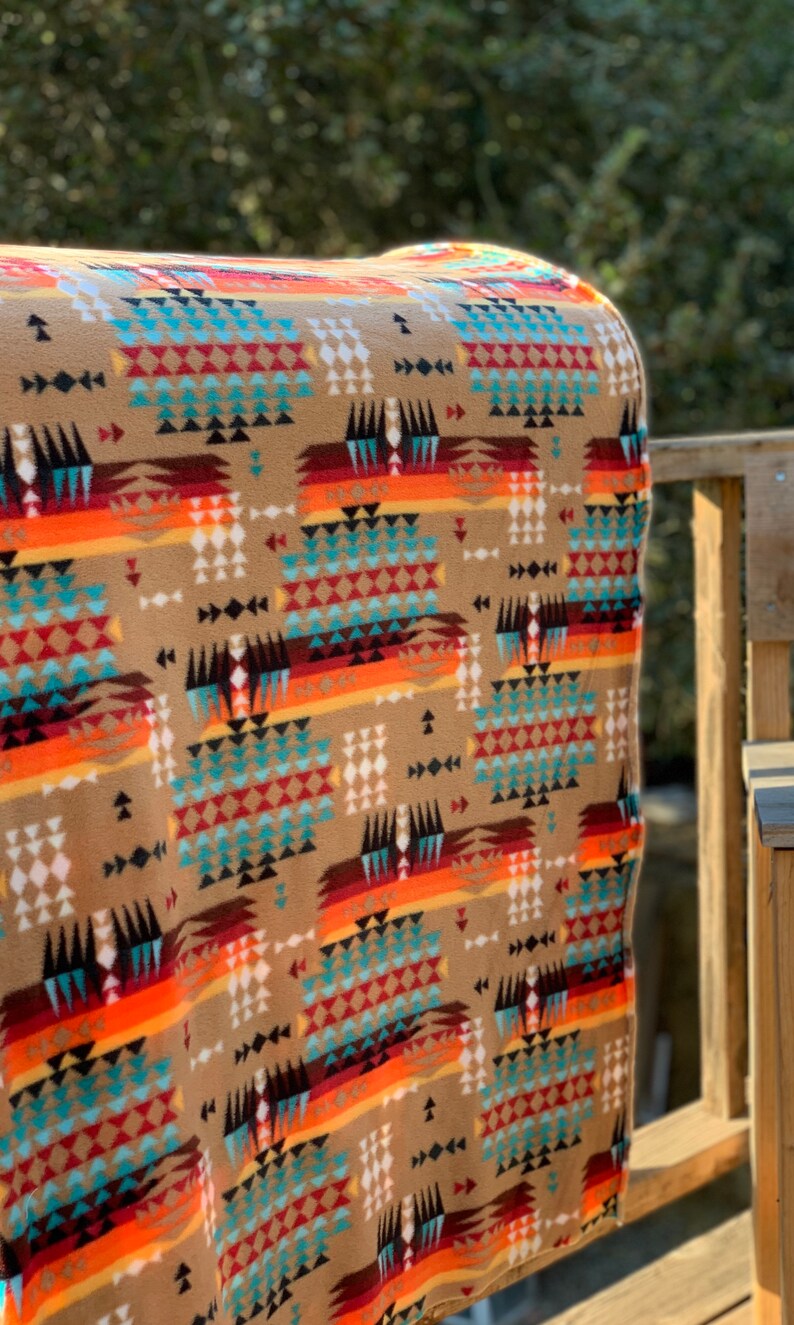 Fleece Fabric By The Yard Navajo Native American Anti Etsy