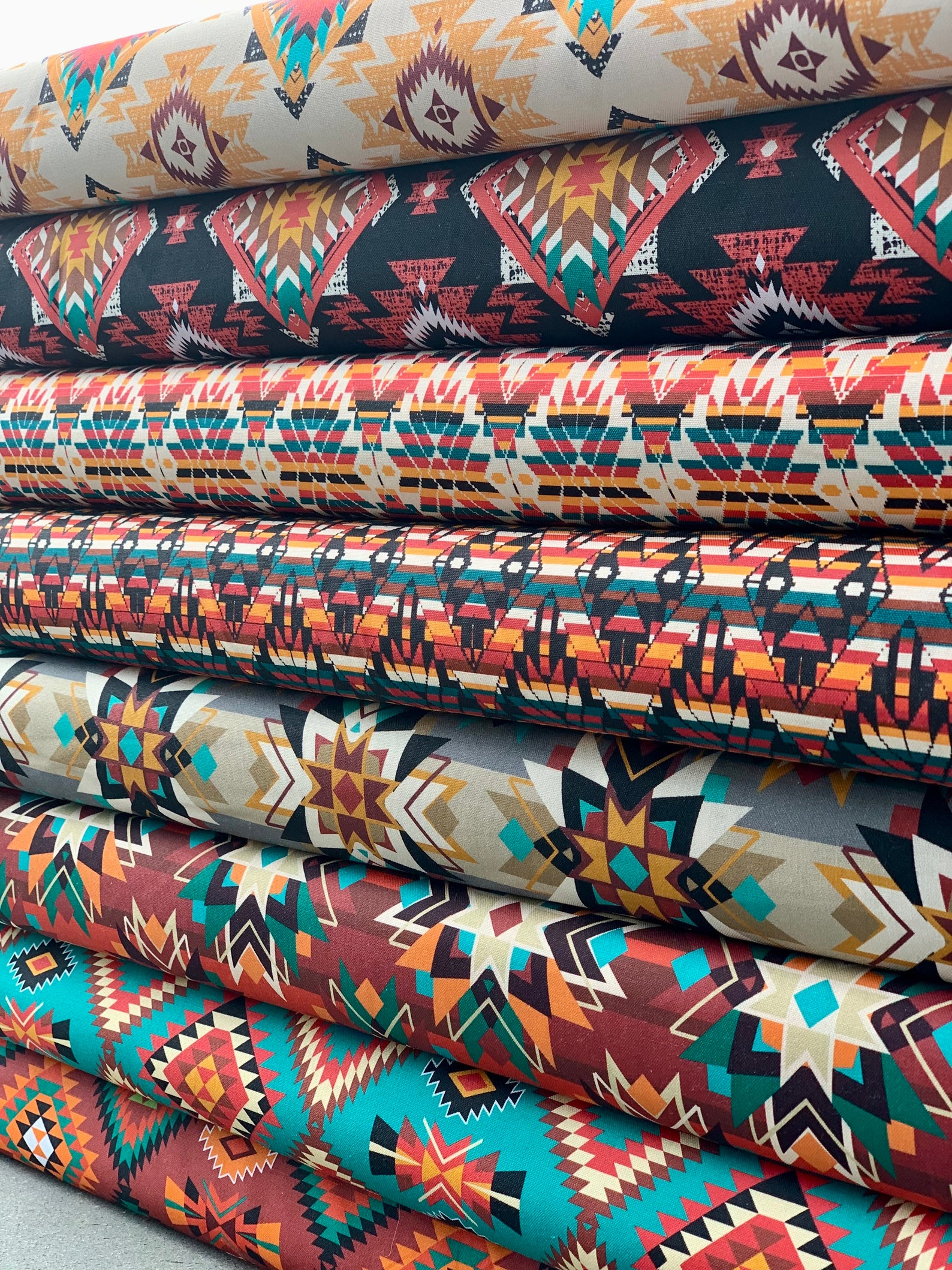 Native Inspired Fabric Native American Style Fabric Tribal - Etsy