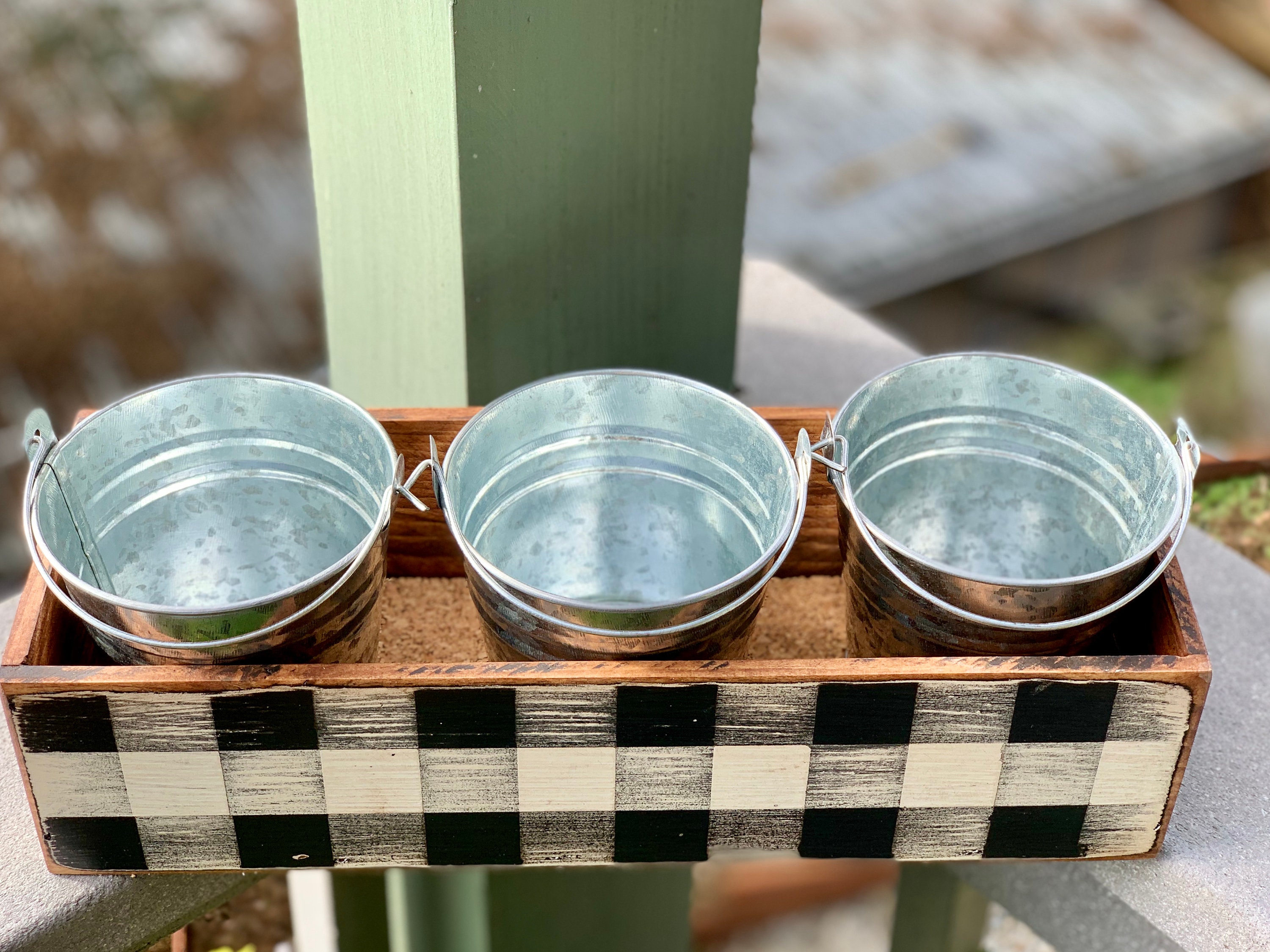 Galvanized Metal Pail - for Our Wood Storage Boxes - Perfect for ...