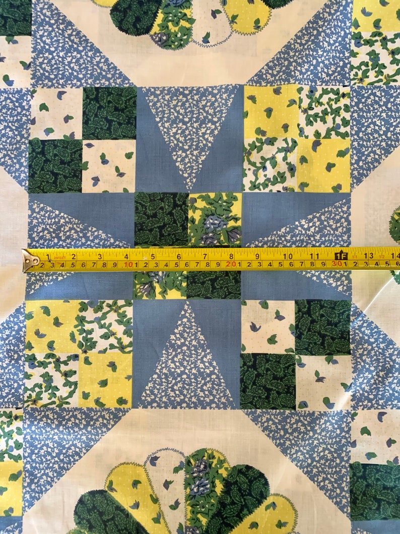 Cheater Quilt Top 90 Wide Dresden Pattern Wide Back - Etsy