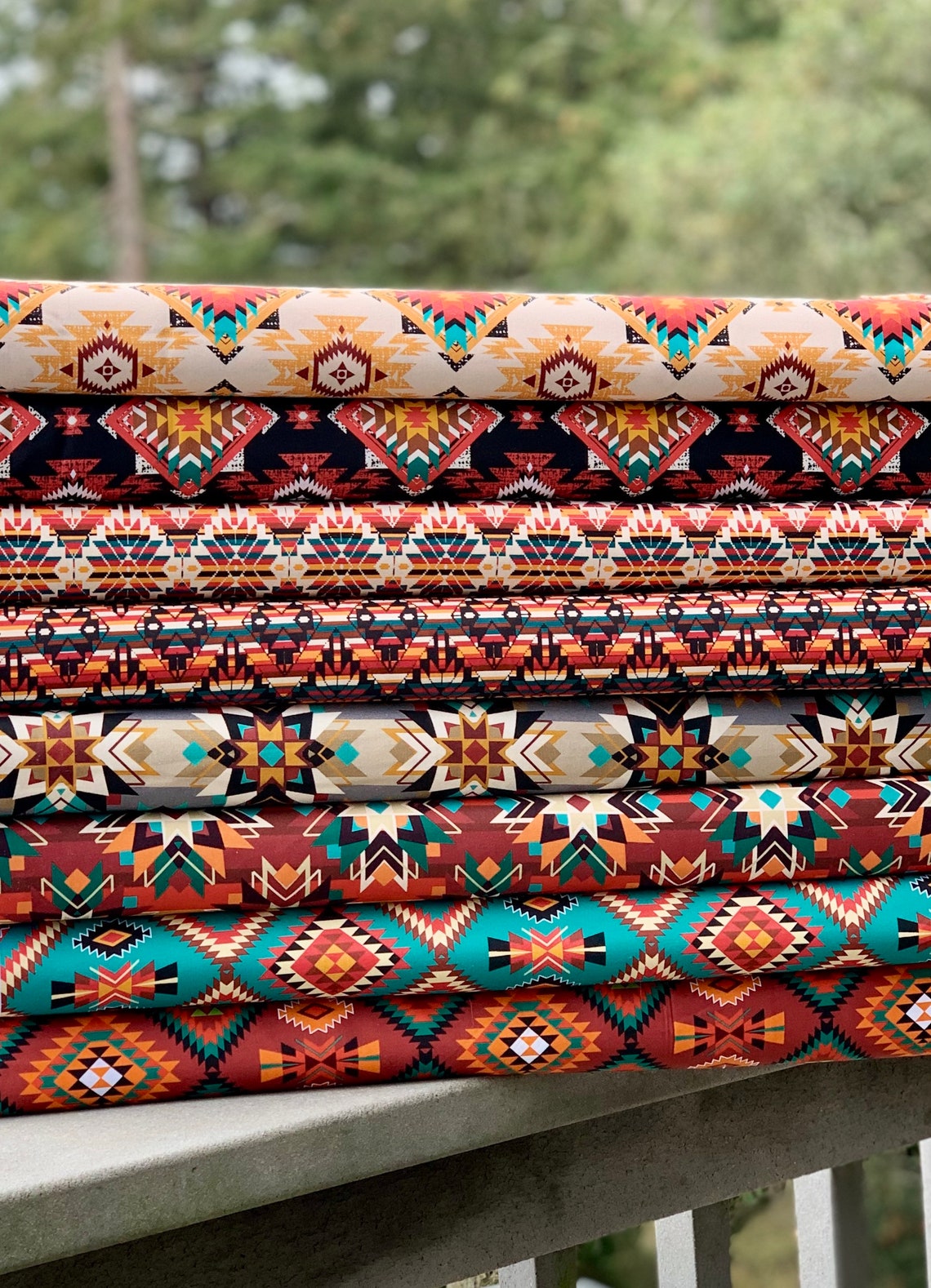 Native Inspired Fabric Native American Style Fabric Tribal - Etsy
