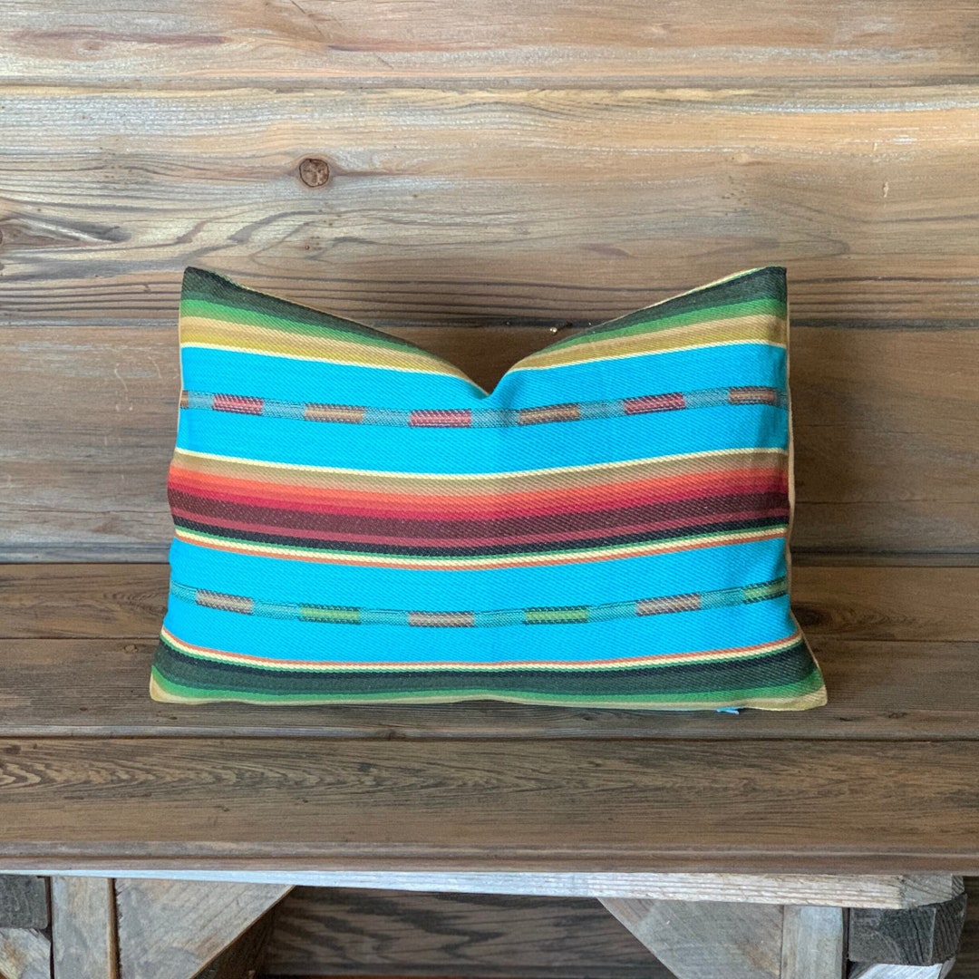 Southwest Pillow - Serape Pillow - Saddle Blanket Pillow - Native ...