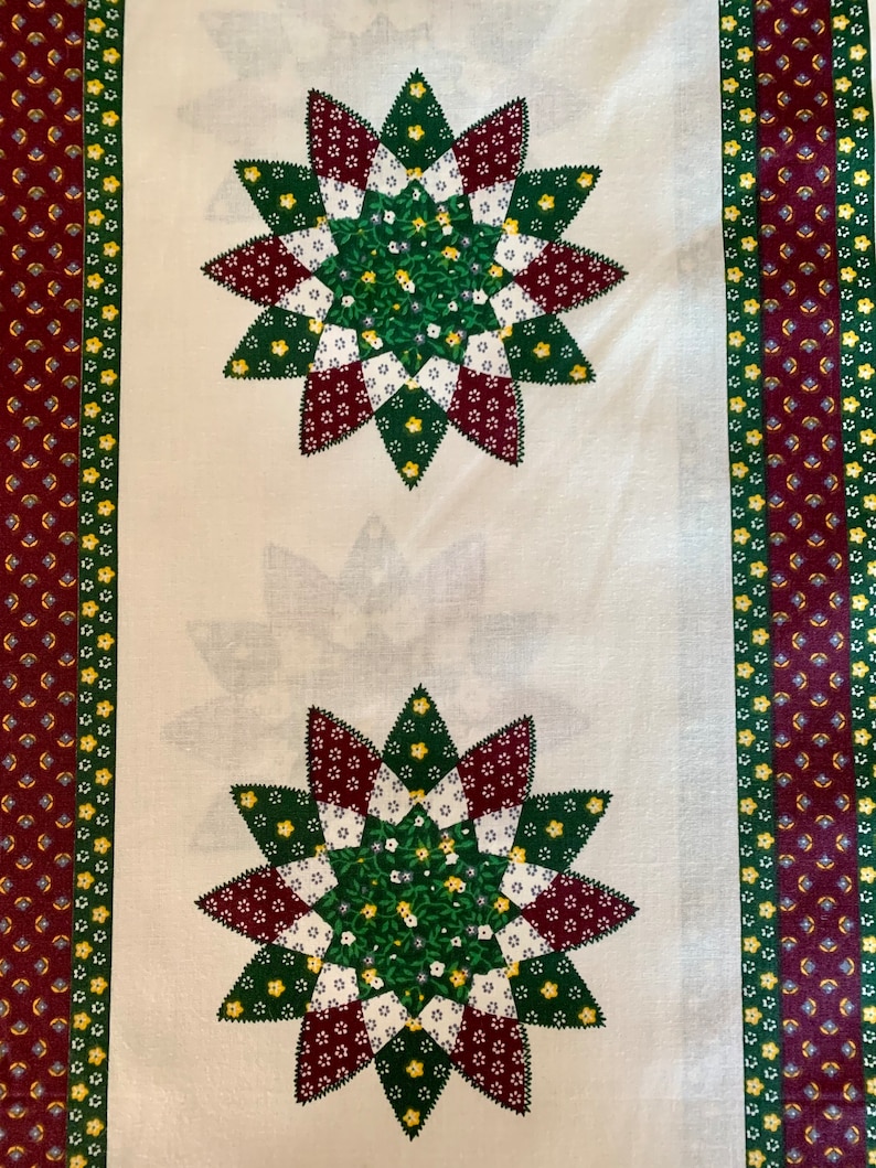 Cheater Quilt Top - 90” Wide Dahlia Pattern - Wide Back - 100% Cotton ...