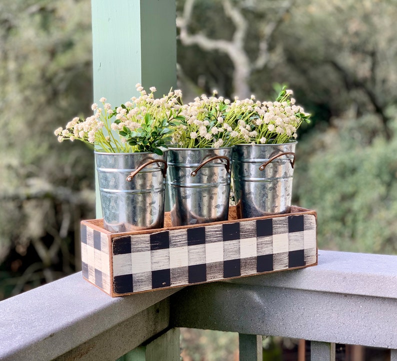 Tall Galvanized Metal Pail for Our Wood Storage Boxes | Etsy
