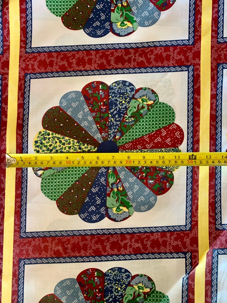 Cheater Quilt Top - 90” Wide Dresden Pattern - Wide Back - 100% Cotton ...